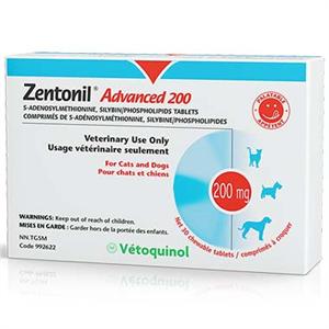 Zentonil Advanced 200 mg Tabs - pkg/30 - www.pawsco.ca