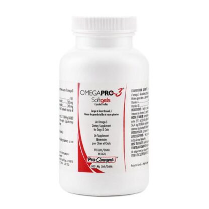 OmegaPro-3 Softgels for Large Breed Dogs - 90 Softgels - www.pawsco.ca